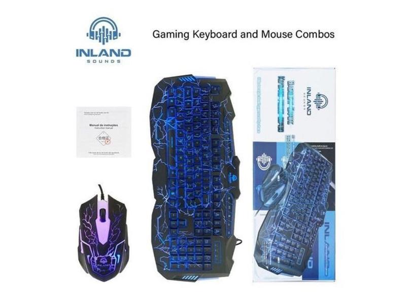 Kit Gamer Teclado Mouse Colors Inland Led Pc Jogos em Promoção é no Buscapé