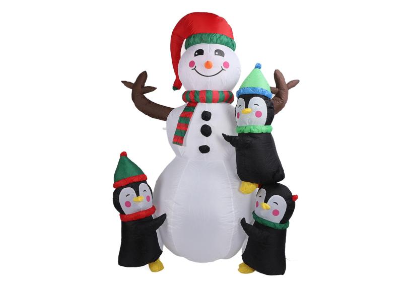 Boneco de Neve Inflável de Natal, Boneco de Neve Ao Ar Livre, Pinguim ...