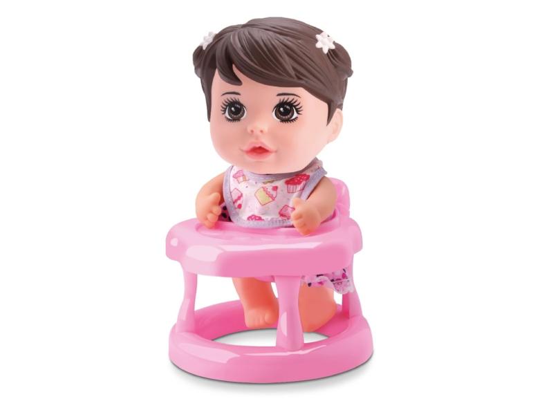 Boneca Com Cadeirão Babies Collection Vinil Macio - Bee Toys em ...