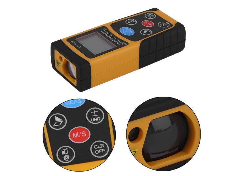Mini telêmetro digital a laser medidor de distância e medição de volume ...