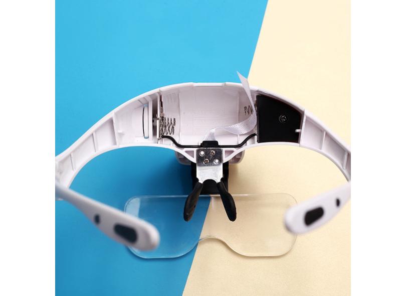 Lupa ocular com lâmpada de iluminação LED com lentes intercambiáveis e ...