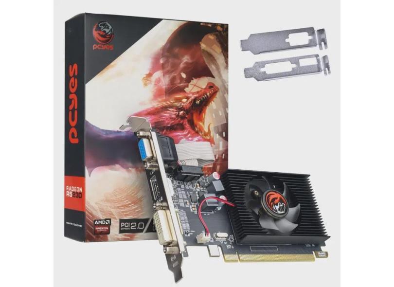 Placa de video amd radeon R5 230 2GB DDR3 64 bits low profile ...