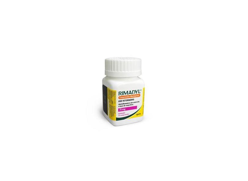 Rimadyl 75mg Anti-inflamatório Mastigavel - 14 Comprimidos - Zoetis com ...