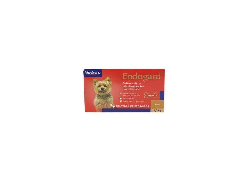 Endogard Cães 2,5 kg cx. 2 comprimidos - Virbac com o Melhor Preço é no ...