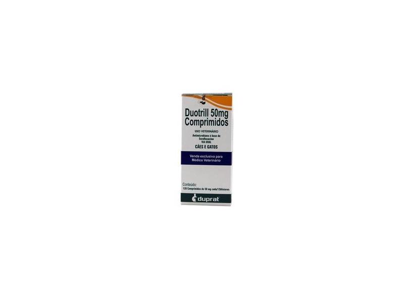 ANTIMICROBIANO DUOTRILL 50MG PARA CÃES E GATOS COM 10 COMPRIMIDOS ...