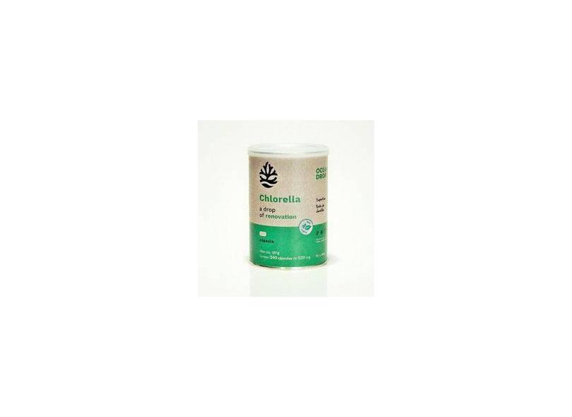 Chlorella 100% Vegetal 240 Cápsulas 530mg Ocean Drop com o Melhor Preço ...