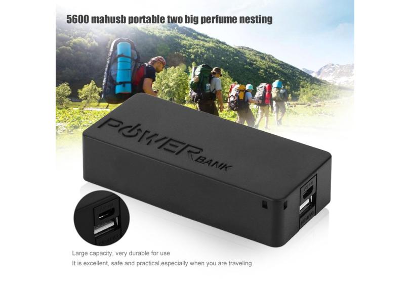 USB powerbank caso bateria Caixa de armazenamento Power Bank para ...