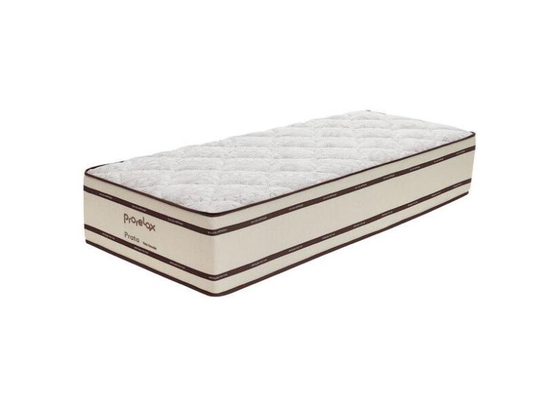 Colch o Solteiro 78x188x34 Prata Prorelax Molas Ensacadas Pil em ...