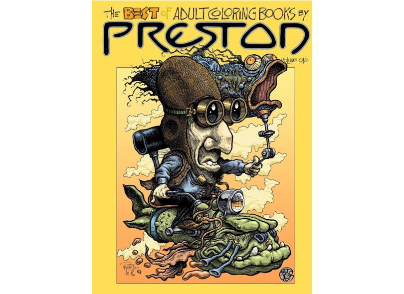 The Best Of Adult Coloring Books By Preston Volume One em Promoção é no ...