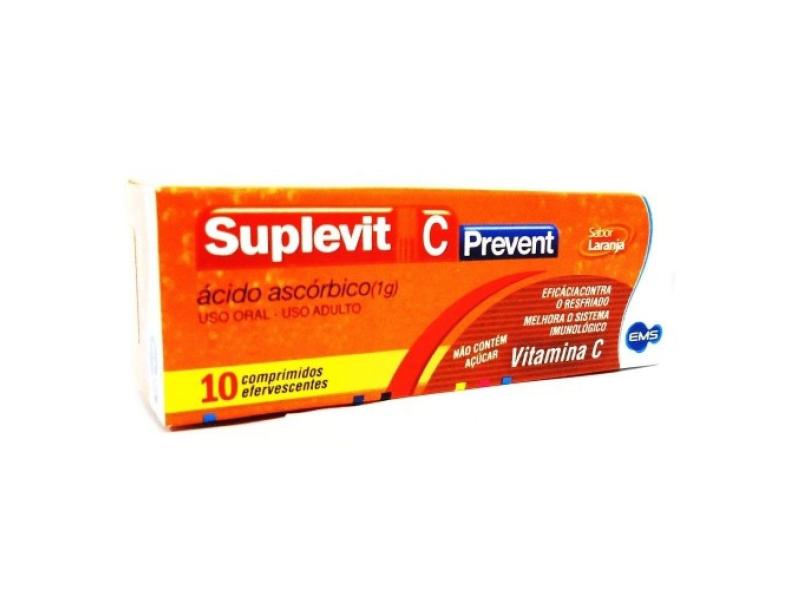 Suplevit C Prevent Efv 1 G 10 Cp Vitamina C Ems. em Promoção é no Buscapé
