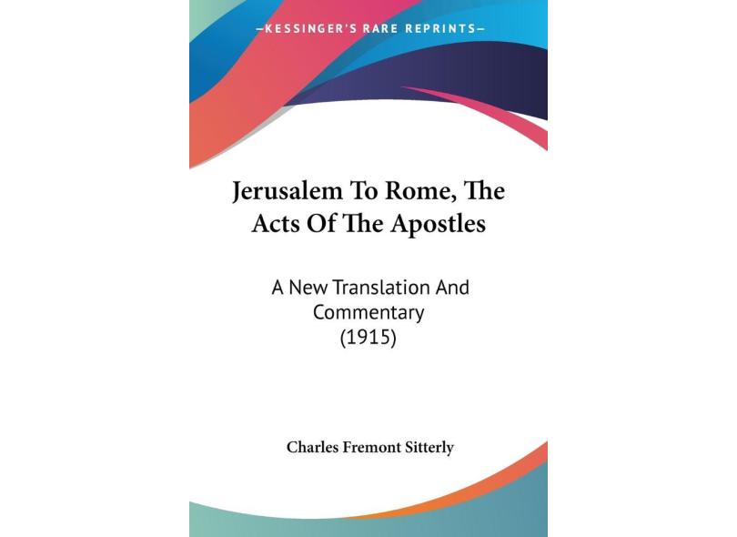 Jerusalem To Rome, The Acts Of The Apostles em Promoção é no Buscapé