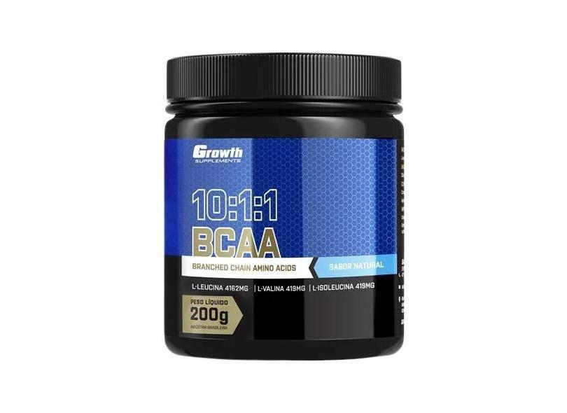 Bcaa 10:1:1 Em Pó 200G Original Growth - Growth Supplements com o ...