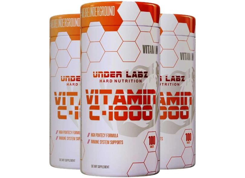 VITAMINA C COM ZINCO 1000MG ÁCIDO ASCóRBICO 300 COMPRIMIDOS Under Labz ...