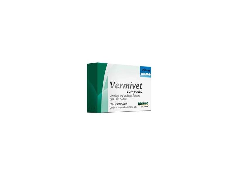 Vermivet Composto 600mg - Vermifugo Cães e Gatos com o Melhor Preço é ...