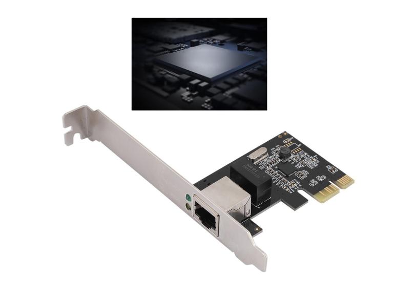 Rtl 8111F pci-e RJ45 Gigabit Ethernet Placa lan 1000 Mbps Adaptador de placa de rede ls com o ...
