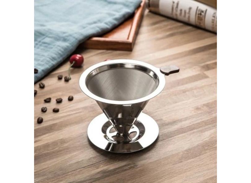 Coador Filtro De Café Aço Inox Reutilizável Não Usa Papel com o Melhor ...