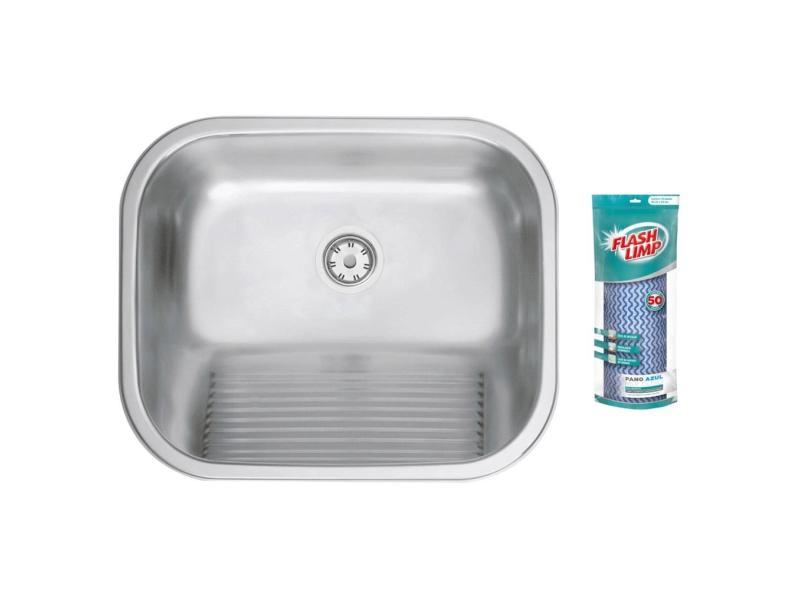 Tanque de encaixe 50X40 acetinado tramontina em Promoção é no Buscapé