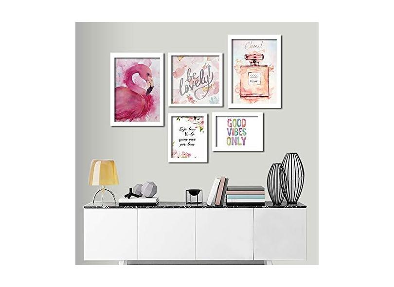 Quadros decorativos Sala Quarto Aquarela vidro em Promoção é no Bondfaro