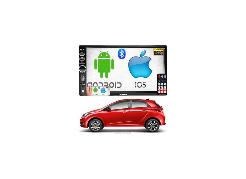 Central Multimidia Som Player Mp5 Android Ios Hyundai HB20 Hatch com o ...