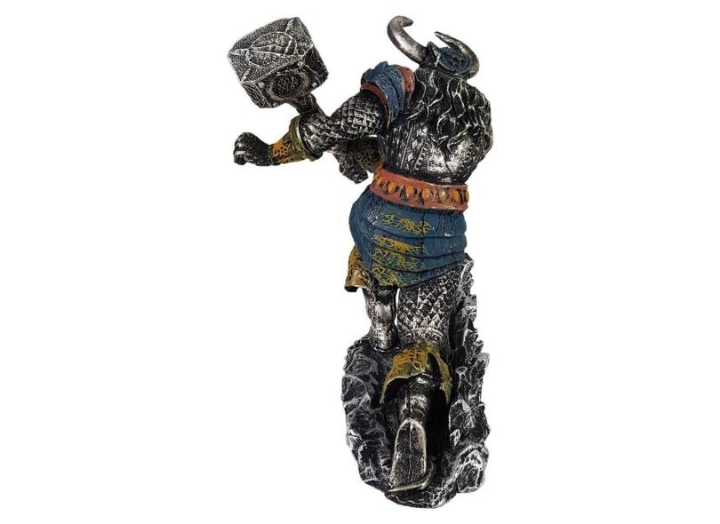 Thor Deus Do Trovão Mitologia Nórdica Resina Estátua Grande com o ...