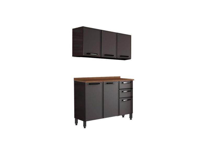 Kit De Cozinha Completa 2 Peças Estilo (1 Armário + 1 Balcão) C2p08 ...