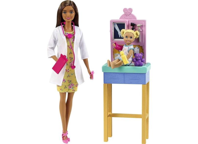 Boneca Barbie Pediatra Exame Raio-x Medica Morena - Mattel com o Melhor ...