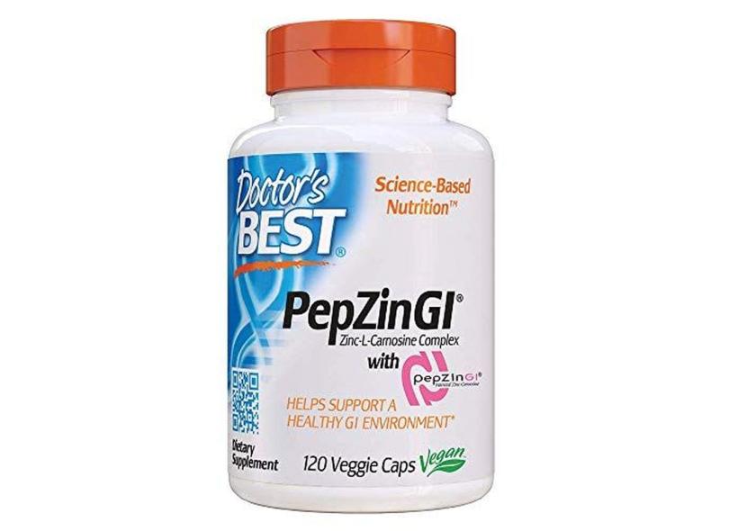 PepZin GI Complexo de Zinco-L-Carnosina Doctors Best - 120 Cápsulas ...
