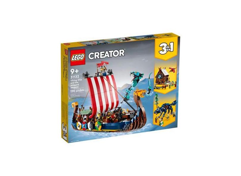 Lego Creator 3X1 Navio Viking E Serpente De Midgard 31132 com o Melhor ...
