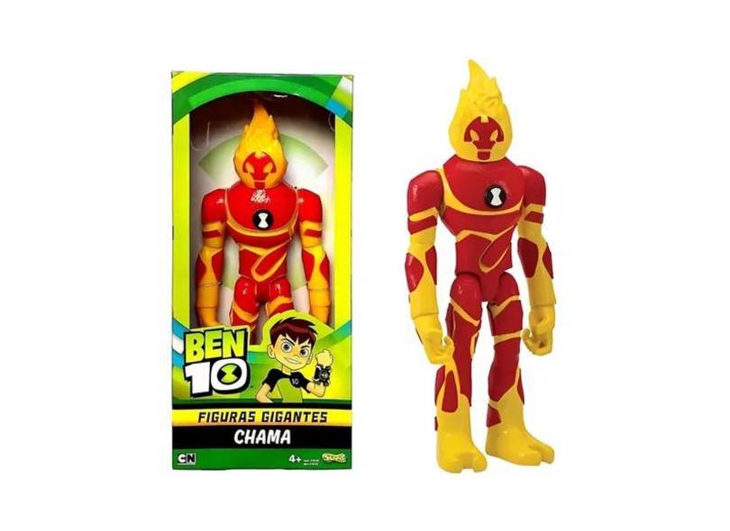 Boneco Ben 10 Figuras Gigantes Chama 30cm 1753 - Sunny com o Melhor ...