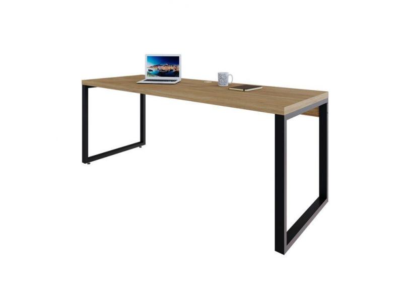 Mesa de Escritório Retangular Miguel Vermont e Preta 190 cm em Promoção ...