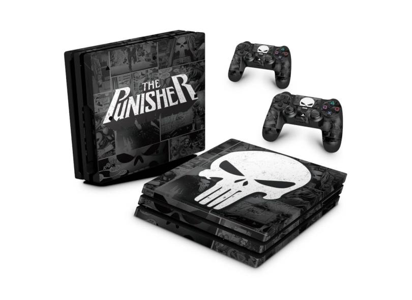 Skin Adesivo para PS4 Pro - The Punisher Justiceiro Comics em Promoção ...