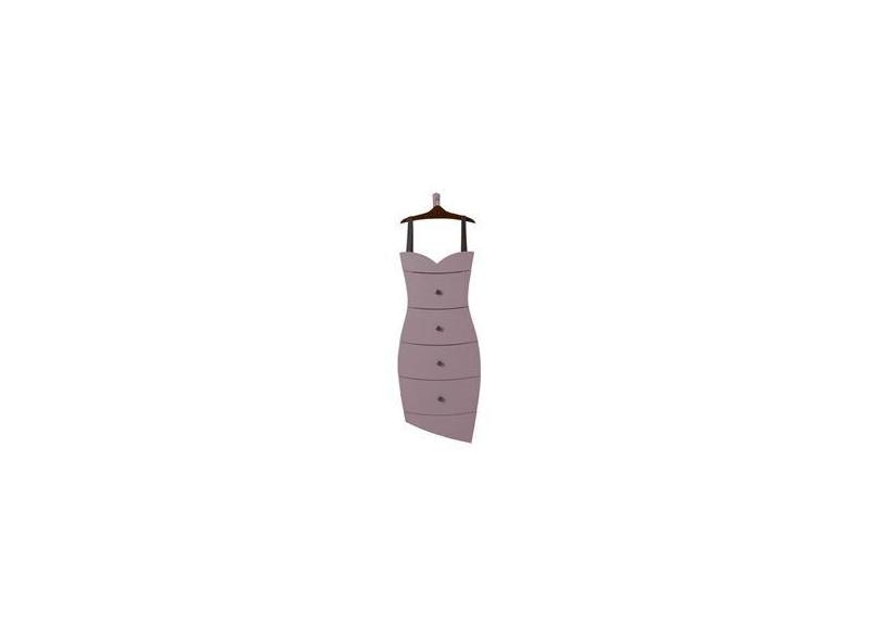 Cômoda Suspensa 4 Gavetas Dress 1081 Cacau/lilás - Maxima com o Melhor ...