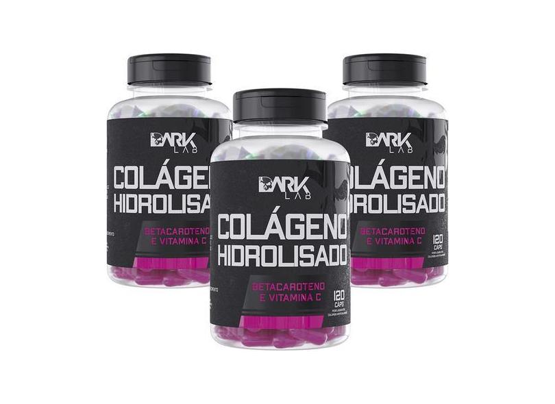 Kit Colágeno Hidrolisado 120 Caps - Dark Lab Collagen em Promoção é no ...