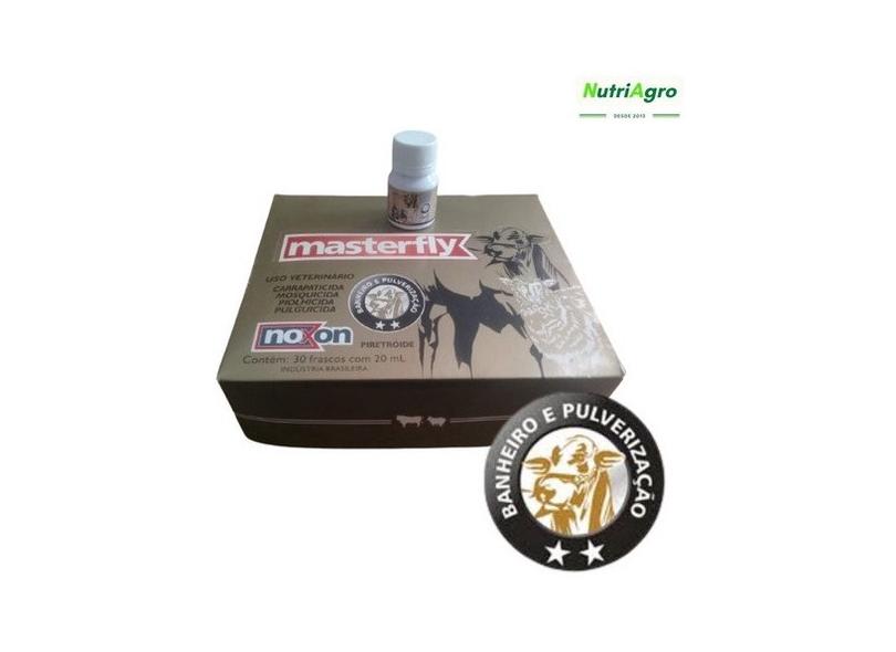 Masterfly Antiparasitário Banho E Pulverização 20ml Kit30un com o ...