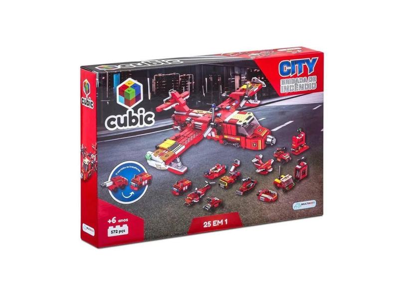 Lego Cubic Brigada De Incendio 572Pçs Multikids em Promoção é no Buscapé