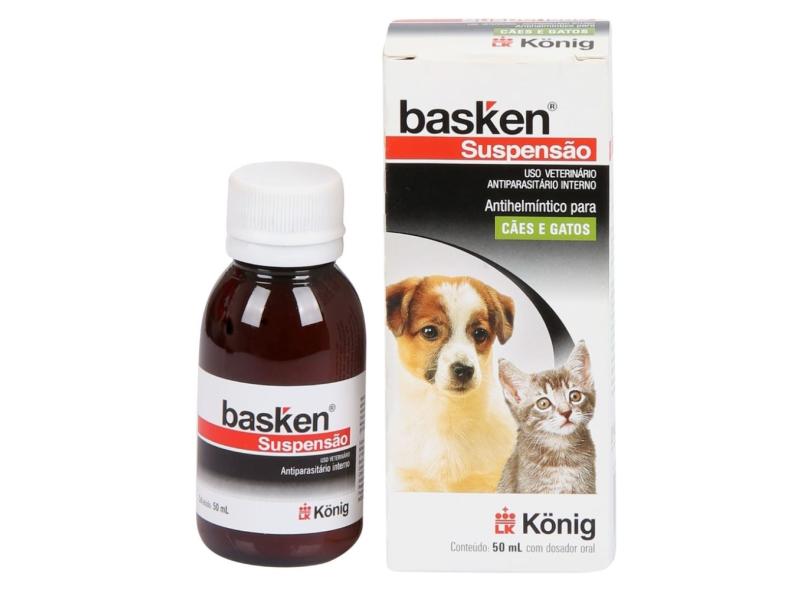 Kit 4 Vermífugo Basken Suspensão Plus 5 König 20ml+2 Basken Suspensão ...