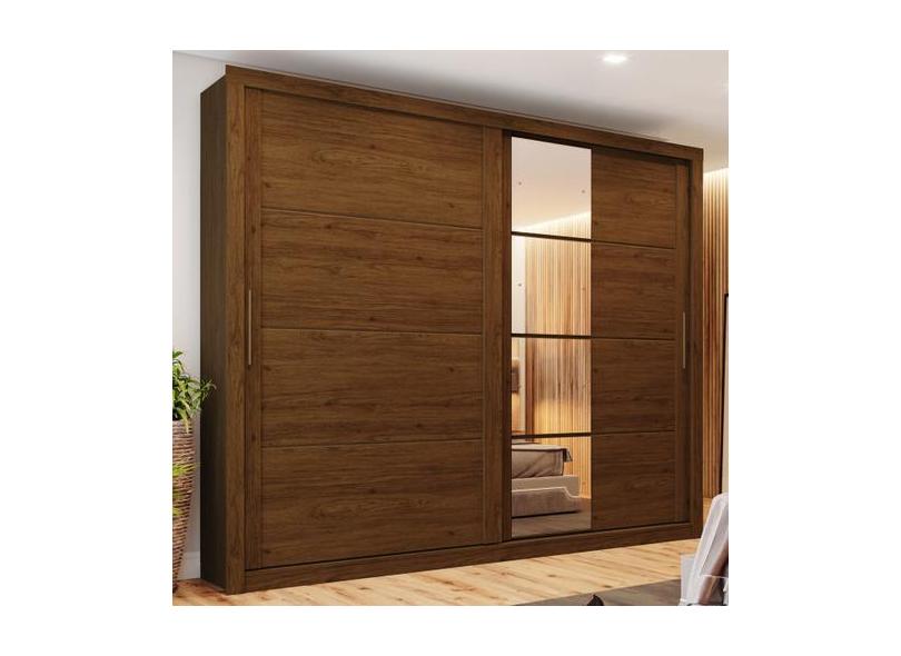 Guarda-Roupa Casal Cairo Plus 2 Portas 4 Gavetas Castanho Hp - Bci Móv ...