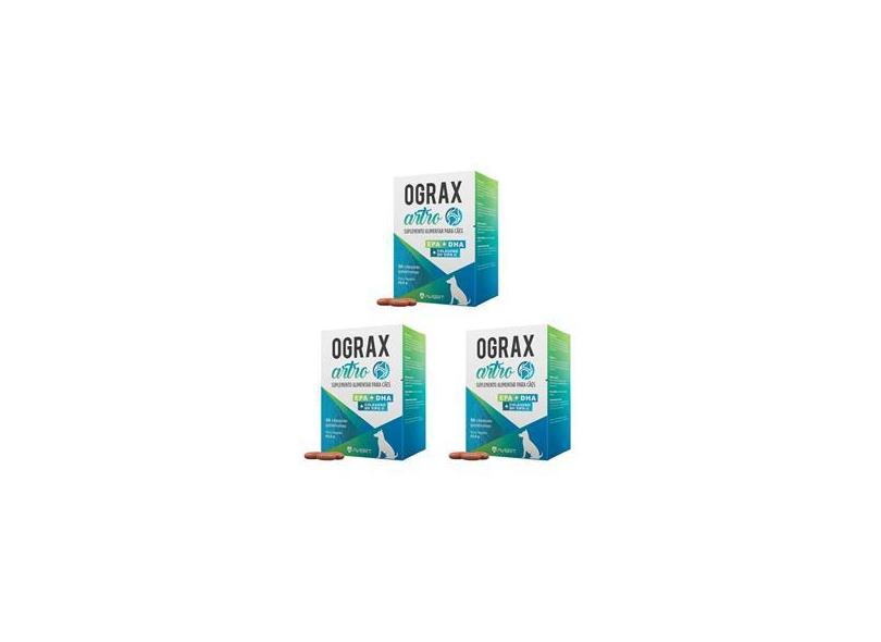 Combo 3 unidades Ograx Artro para Cães e Gatos - 30 Cápsulas com o ... Combo 3 unidades Ograx Artro para Cães e Gatos - 30 Cápsulas com o ...