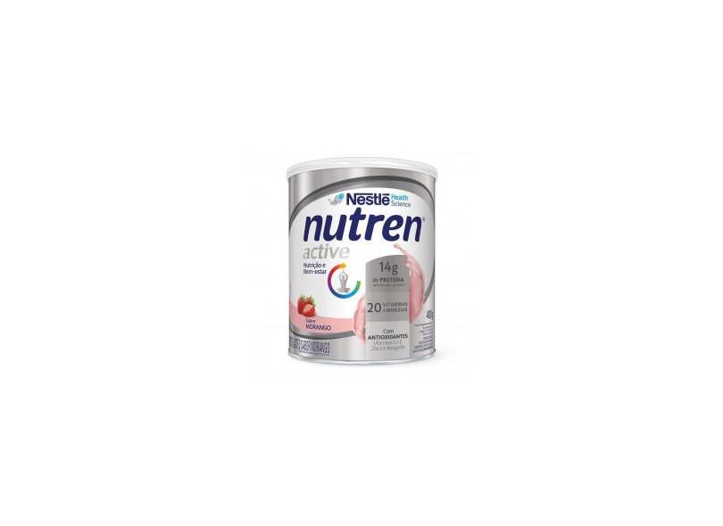NUTREN ACTIVE Morango Suplemento Alimentar Lata 400g com o Melhor Preço ...