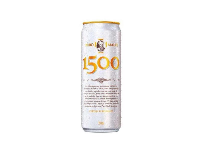 Cerveja 1500 Puro Malte Lata 350ml - Malta com o Melhor Preço é no Zoom