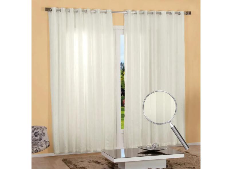 Cortina Bella Janela 420x250 cm Duplex Sorrento Mafim com o Melhor ...