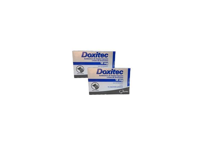 Doxitec 50mg 16 Comprimidos Kit 2cx Syntec Cães E Gatos com o Melhor ...