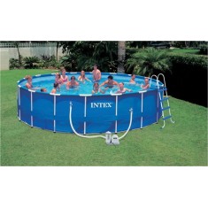 Piscina de Armação 24.311 l Redonda Intex 28251 | Comparar preço - Zoom